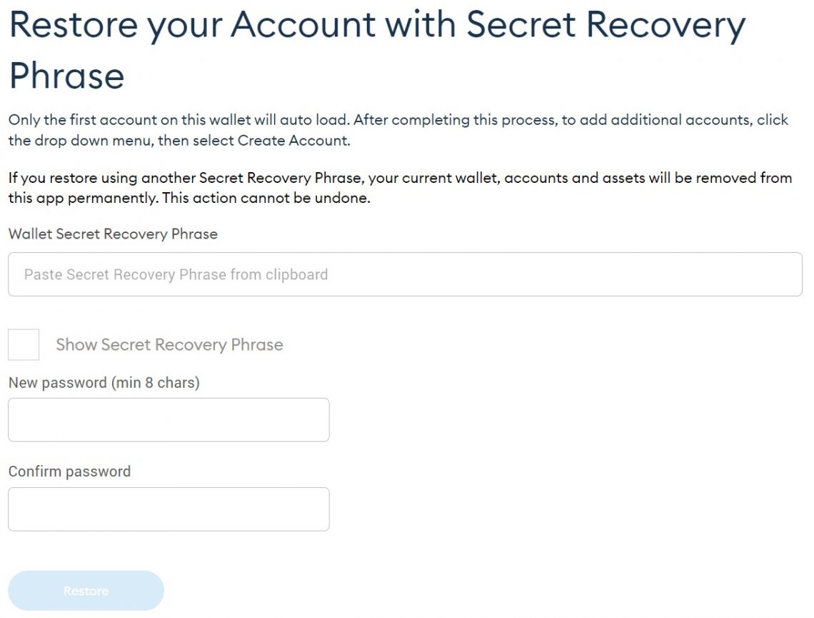 How to Recover MetaMask Wallet & Account - Dappgrid