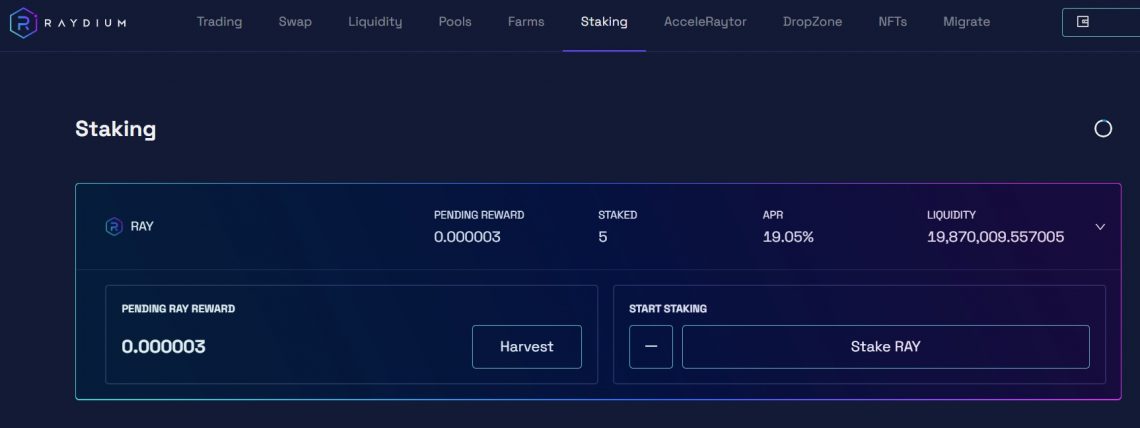 Raydium Tutorial: How to Use Raydium? Staking & Farming - Dappgrid